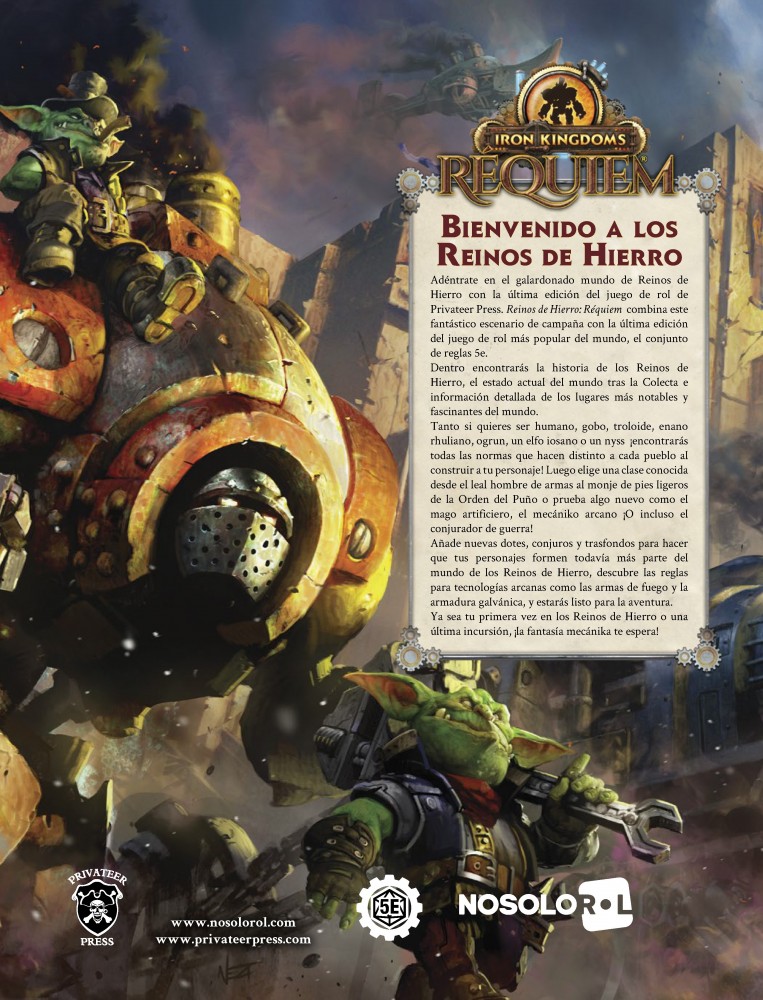 Iron Kingdoms: Réquiem (papel)
